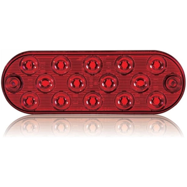 Maxxima (M63350R) Red Oval Ultra-Thin Profile Stop/Tail/Turn Light ...