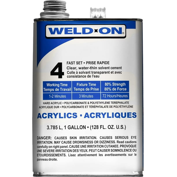 SCIGRIP Weld-On #4 Adhesive, Gallon and Weld-On Applicator Bottle with ...