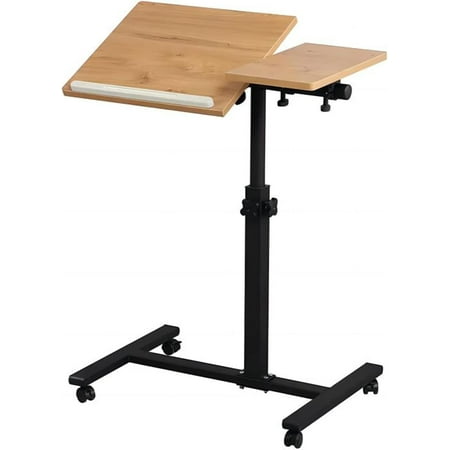 Portable Tilting Mobile Laptop Computer Desk -Hantdan Height-Adjustable ...