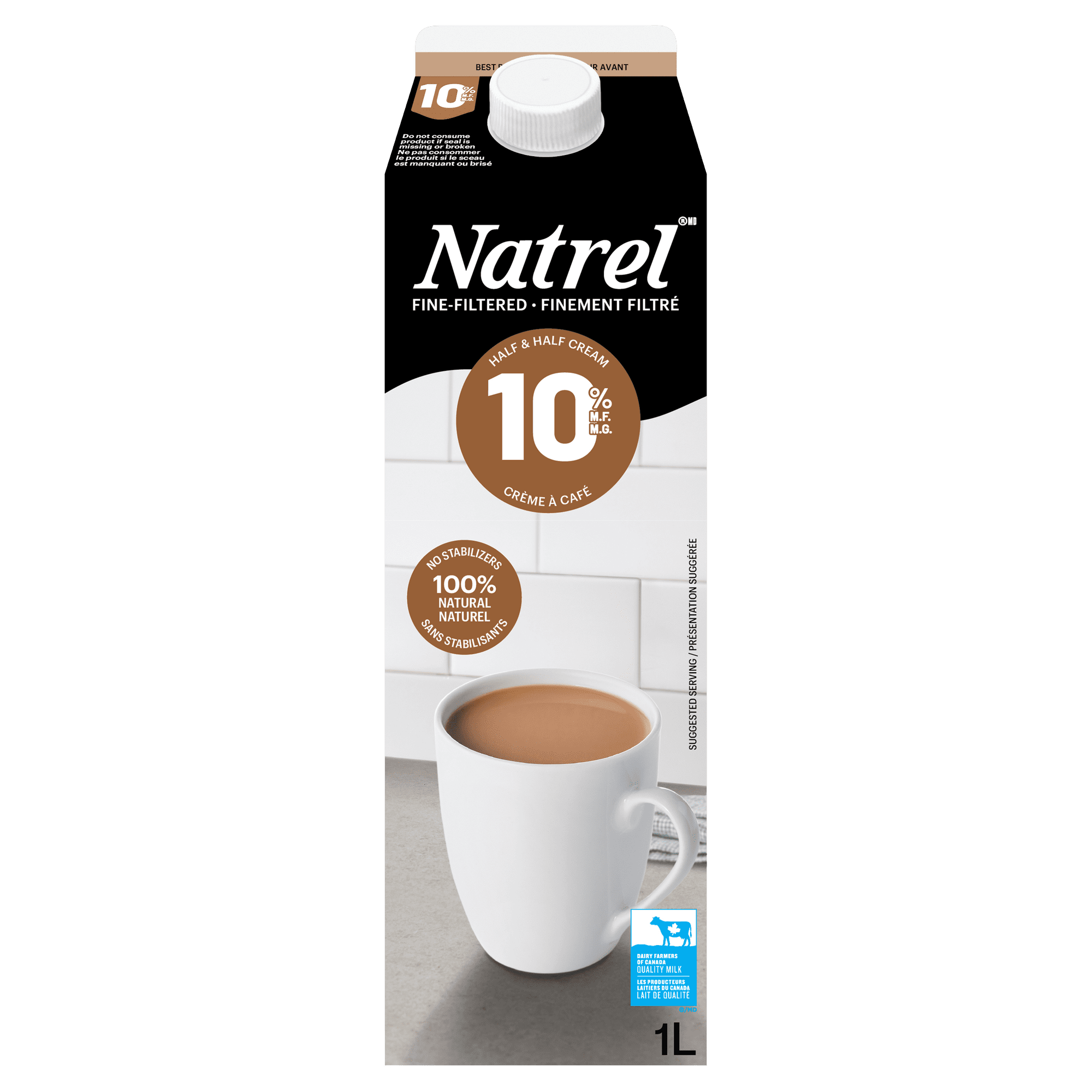 Click here for Natrel Fine-Filtered 10 Half & Half Cream 1 L prices