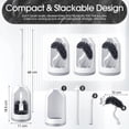 6 set modern toilet brush and holder deep cleaning bathroom set, toilet ...