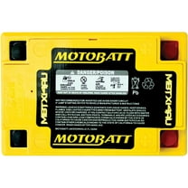 MotoBatt MBTX14AU 16.5Ah 250 CCA AGM Powersports Battery replaces ...