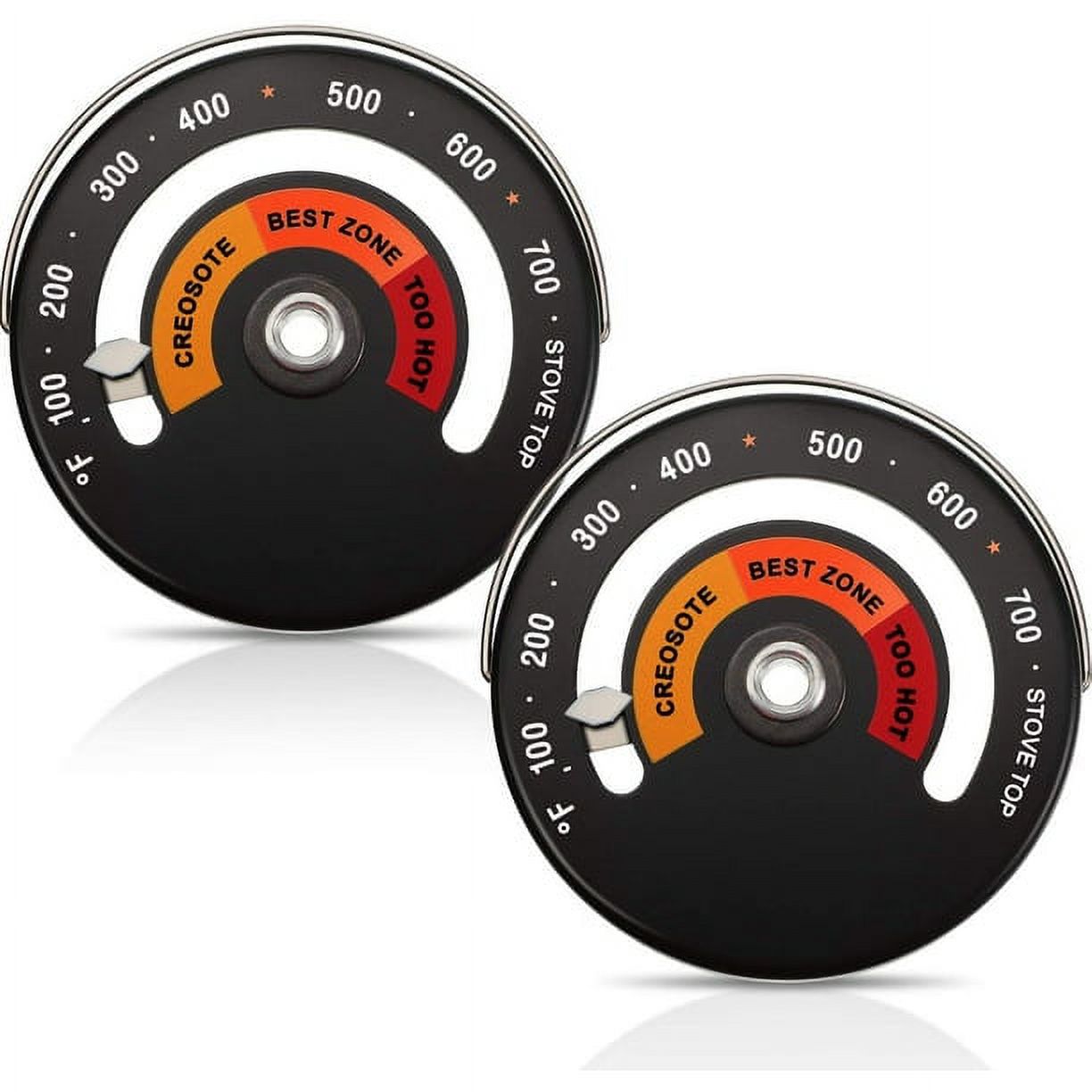 Termómetro superior magnético Termómetro para estufa de leña Estufa ...