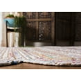 SAFAVIEH Cape Cod Nowell Striped Braided Area Rug, 5' x 8', Ivory/Multi ...