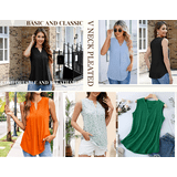 Fantaslook Womens Tank Tops, V Neck, Sleeveless Summer Shirts, Loose ...