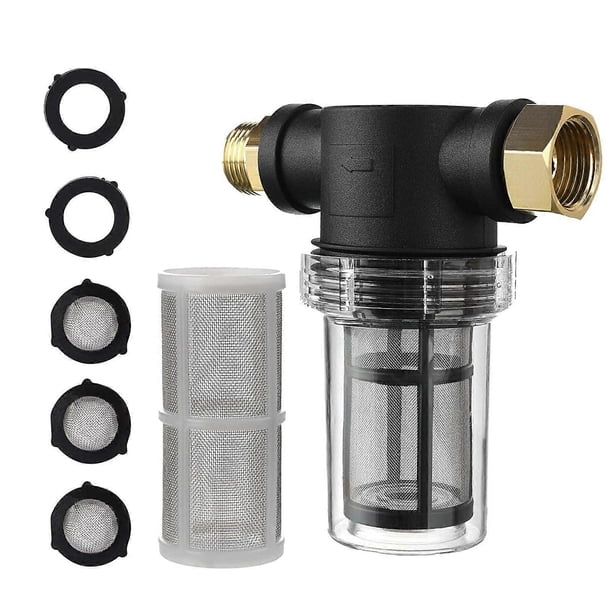 40 Mesh Screen Clear Bowl Integrated Water Filter for Home Garden ...