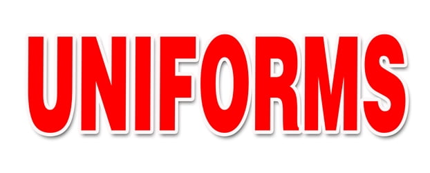 48"x120" UNIFORMS BANNER SIGN workplace organization corporate clothing ...