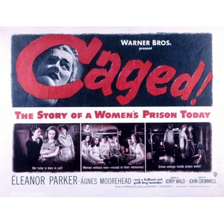 Caged Eleanor Parker Agnes Moorehead Hope Emerson 1950 Movie Poster ...