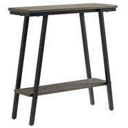 Wooden Console Table With Bottom Shelf Black And Gray - Saltoro Sherpi ...