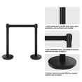 6 PCS Crowd Control Barrier Stanchion Posts Queue Pole with Retractable ...