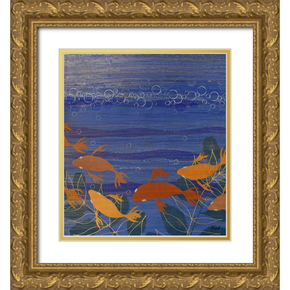 Hafod, Danielle 26x29 Gold Ornate Wood Framed with Double Matting ...