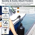 4 Pack 3/8 Inch x 10 ft Boat Fender Lines - Marine Grade Nylon Boat ...