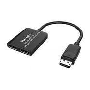 Fairikabe 4K60Hz DisplayPort to Dual Display Port Splitter Adapter, 1 ...