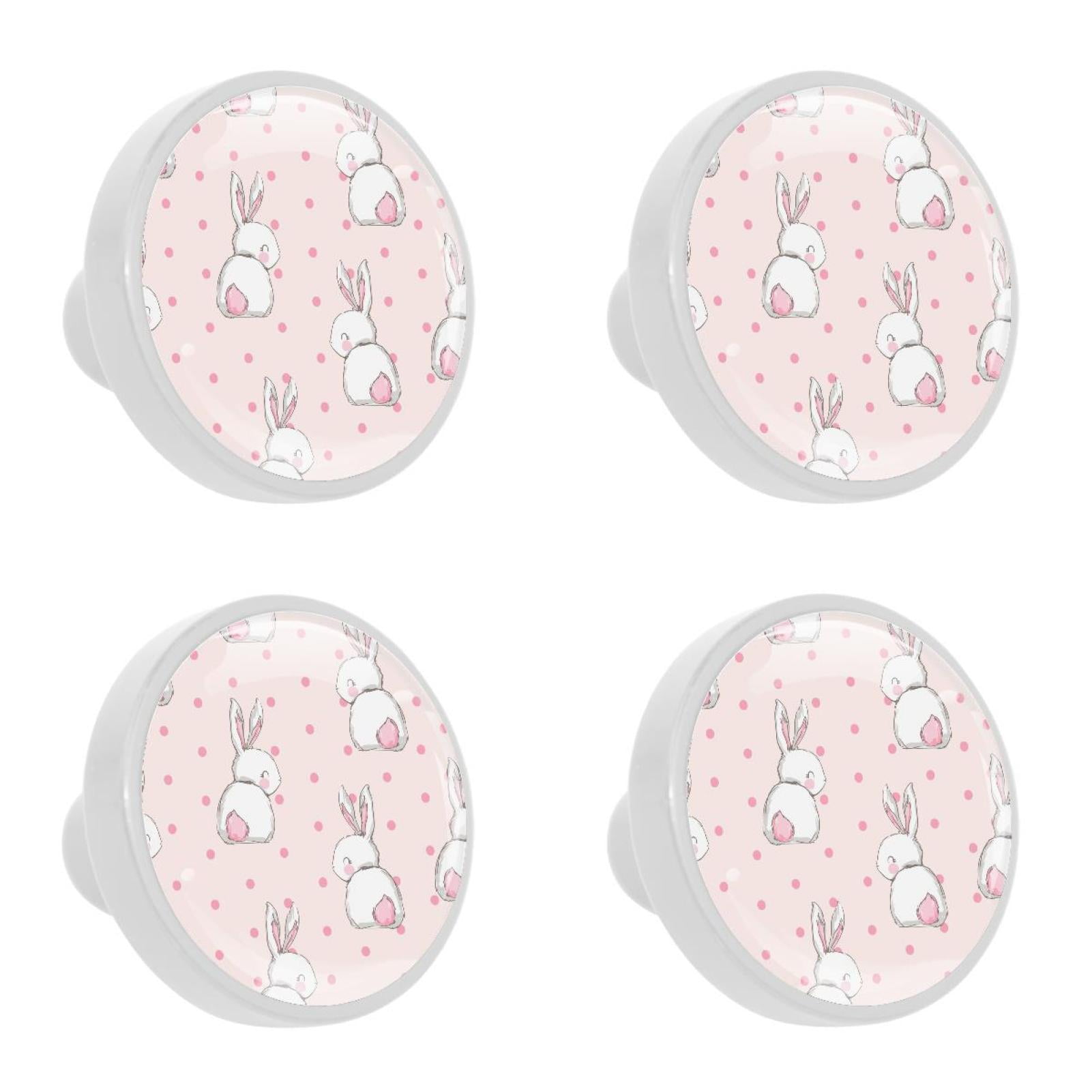 4 Pcs Cute Bunny Rabbit Knobs for Kitchen Cabinet Cupboard Dresser ...