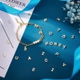 26pcs 26 Style Brass Charms Nickel Free Letter Real 18K Gold Plated 7~8 ...
