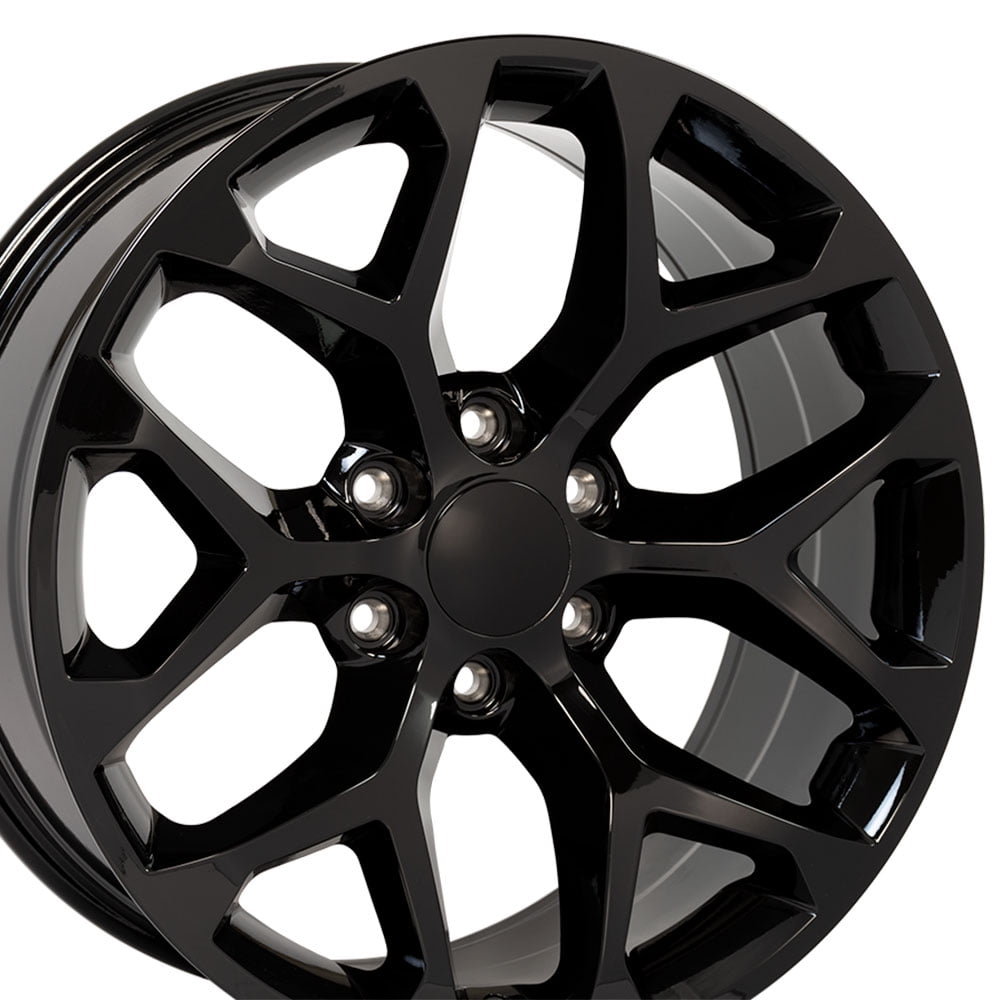New 22 inch Aluminum Wheel for 99-18 Chevrolet Silverado 1500 Black Rim ...
