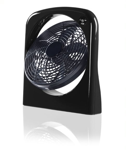 Mainstays 10'' 130 Degree Pivoting Grill Plastic Portable Box Fan ...