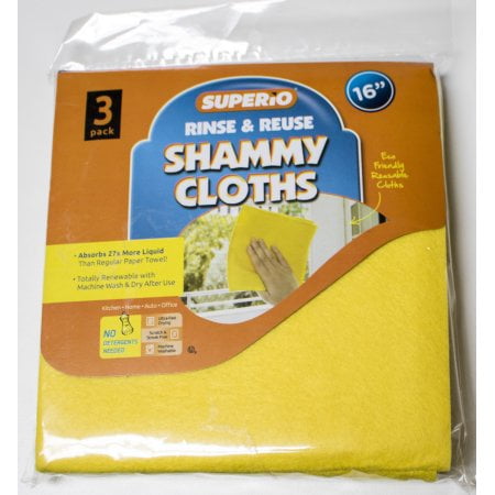 Superio Shammy Cloth, 3-Pack (Yellow) | Walmart Canada