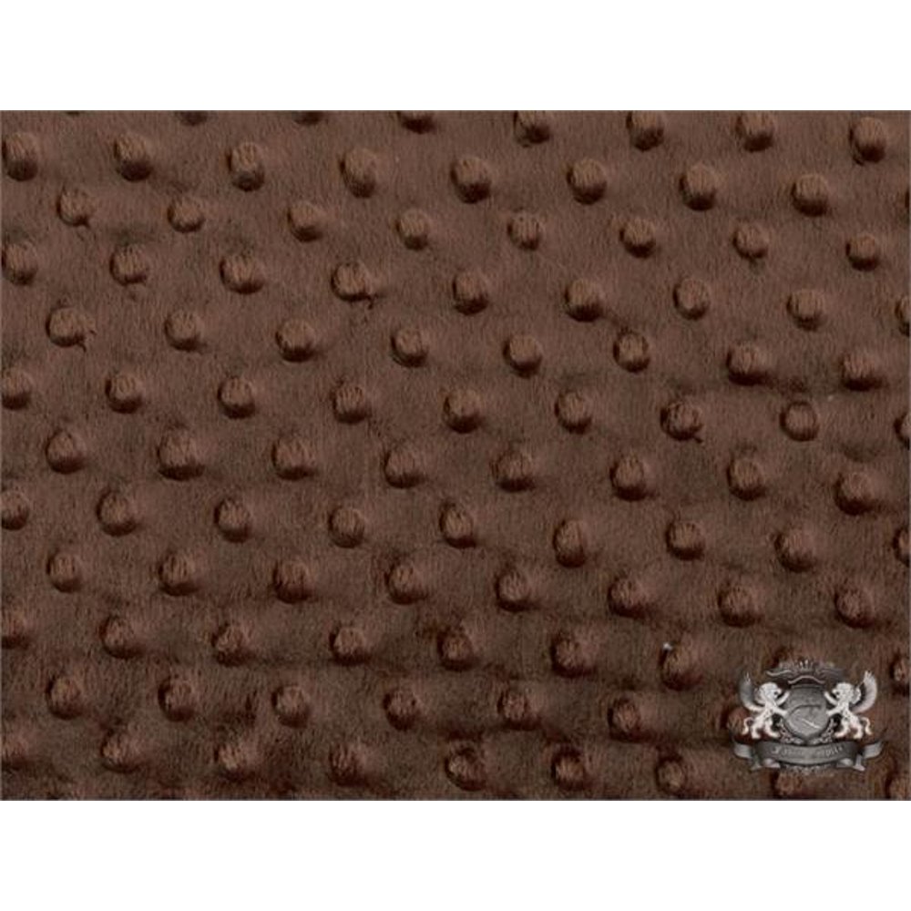 Minky Dimple Dot Brown Fabric By the Yard - Walmart.com - Walmart.com