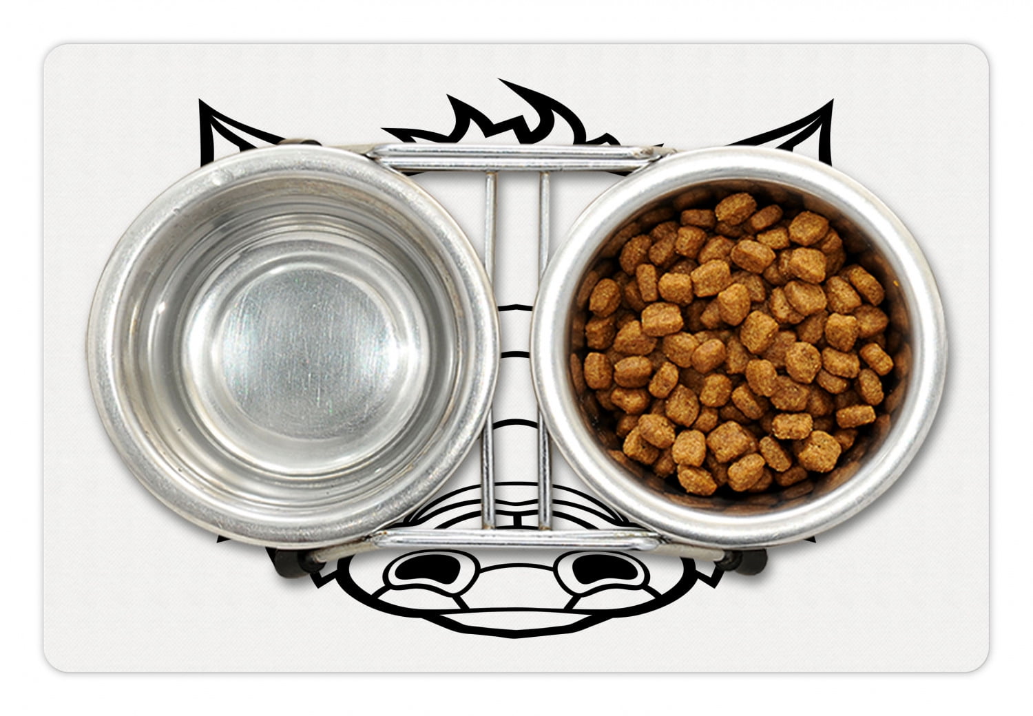 Razorback Pet Mat for Food and Water, Uncolored Outline Design Drawing ...