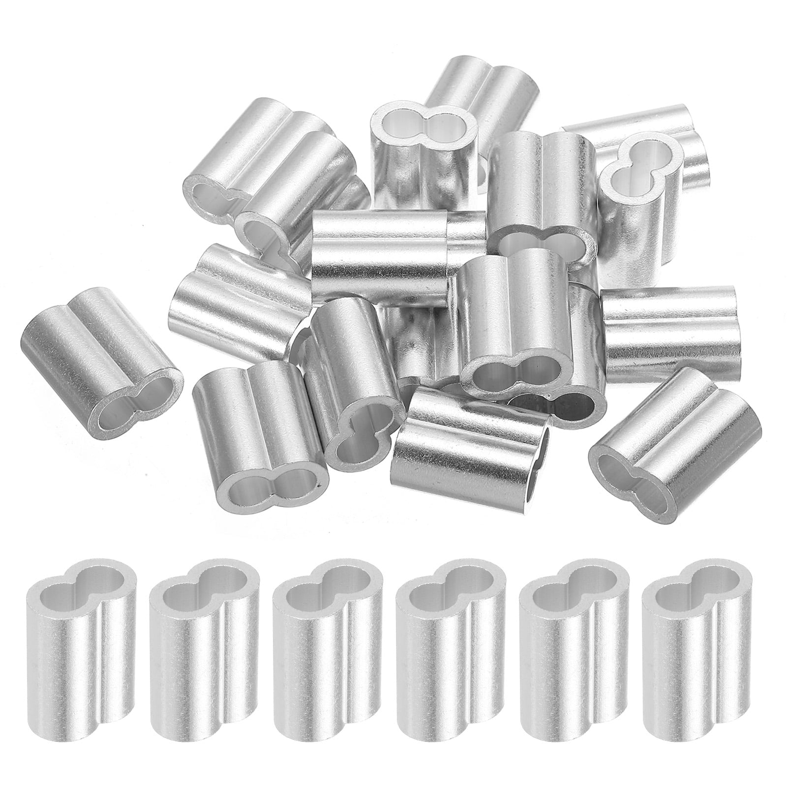Manga de Bucle de Crimpado de Aluminio de 5/16" 8mm Doble Ferrule ...