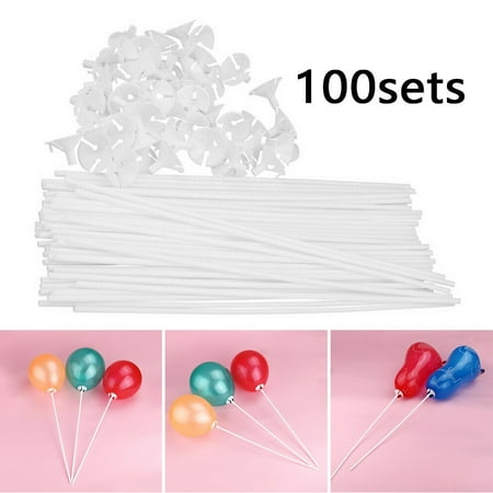 Balloon Sticks Balloon Holder 100Set Accessories Party Reusable Carnival - Walmart.ca
