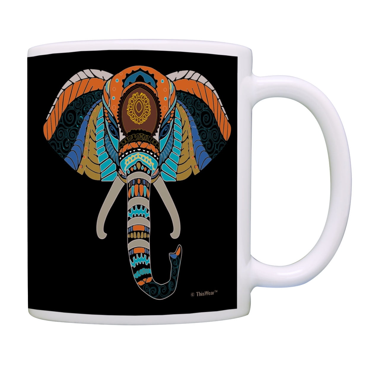 Mugs Drink & Barware African Elephant Mug Safari Animal Coffee Cup ...