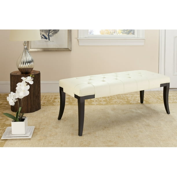 Safavieh Tyler Rustic Curved Tufted Bench - Walmart.com