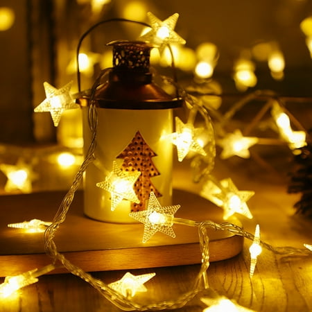 YDJKET LED flashing string lights full of star decorations, arranging ...