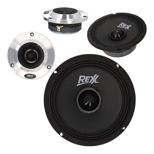 Kit Bocinas Medio Rango 6.5 Con Tweeter Tipo Bala Rexx /e Rexx SBM-6520 | Walmart en línea