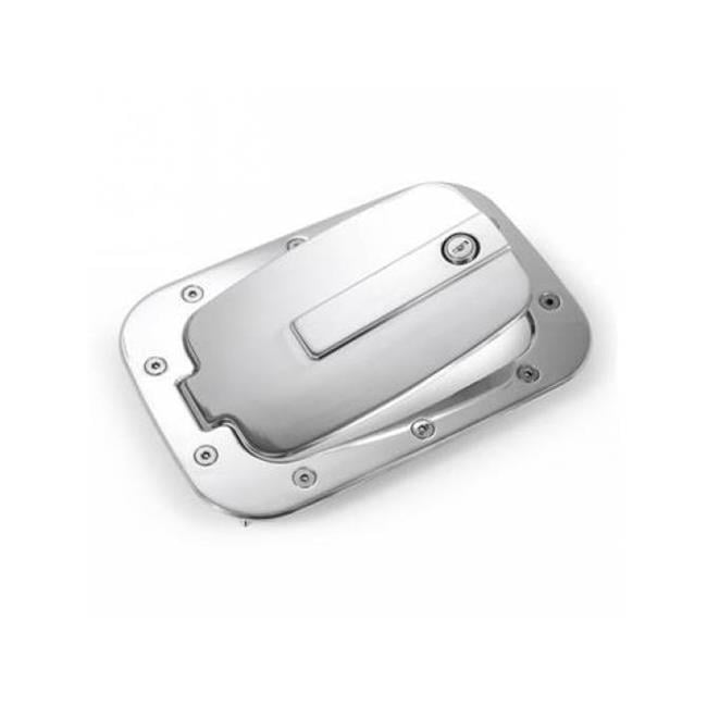All Sales 6158PL Race Style Billet Fuel Door, Chrome - Rectangle ...