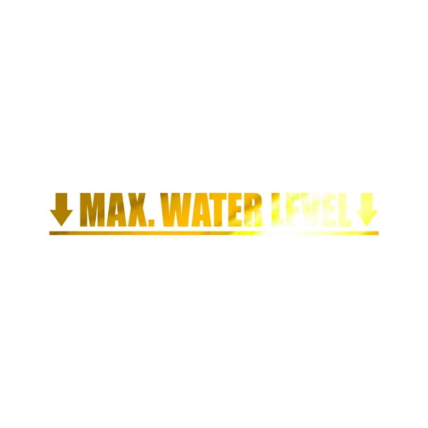 Max Water Level Sticker Decal Die Cut - Self Adhesive Vinyl ...