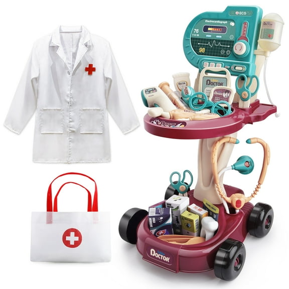 Best Choice Products Play Doctor Kit for Kids, Pretend Medical Station ...