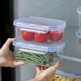 Yannianjz 4Pcs Transparent Plastic Storage Tank, Airtight Vacuum Seal ...