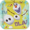 9" Olaf Square Paper Party Plate, 8ct - Walmart.com