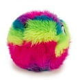 goDog Furballz Squeaky Plush Dog Toy, Chew Guard Technology, Rainbow ...