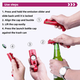 1PCS Cap Gun Funny Beer Bottle Cap Launcher Kitchen Tools Bottle Opener ...
