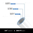 PEX-A Pipe 3/4 Inch x 300 Feet, White Tubing Water Plumbing, Potable ...