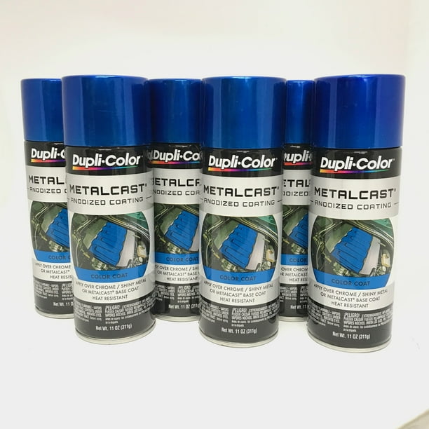 Duplicolor MC201-6 PACK MetalCast BLUE Anodized Heat Resistant Coat ...