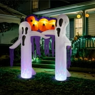 Pre-Lit 12FT Inflatable Haunted House Archway Tunnel for Halloween ...