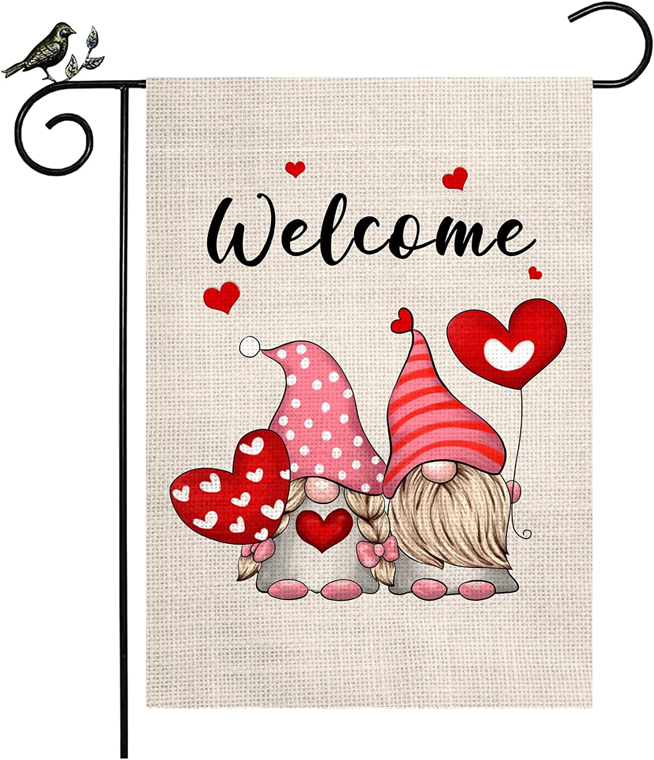 Valentine''s Day Garden Flag，12 x 18 Inch Love Flag Valentines Heart ...