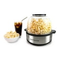 Nostalgia NSPFP6SS 6 QT Stainless Steel Stirring Popcorn Popper ...