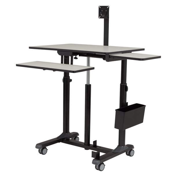 Oklahoma Sound Edu Touch Pro Sit-Stand Computer Cart - Walmart.com