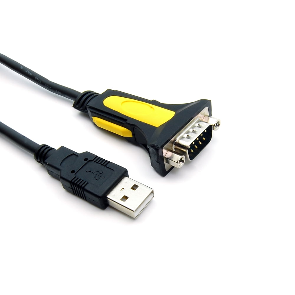 Cable Central LLC (10 Pack) USB to RS232 Serial Adapter DB9-Male/ Hex ...