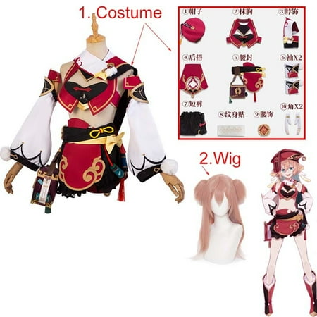Halloween Genshin Impact Yan Fei Cosplay Costume Women Anime Cosplay ...