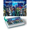 Gamer Nintendo Playstation Xbox Blue Edible Image Cake Topper ...