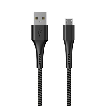 onn. Micro-USB to USB Cable, 10 ft, Black - Walmart.com