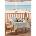 Circle Oil Word Rectangle Outdoor Tablecloth with Umbrella Hole ...