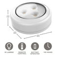 Brilliant Evolution 6-Pack Wireless LED Puck Light, Remote Control, 55 ...