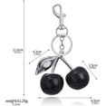 Cherry Bag Charm Keychain - Cute Purse Handbag Fruit Accessories ...